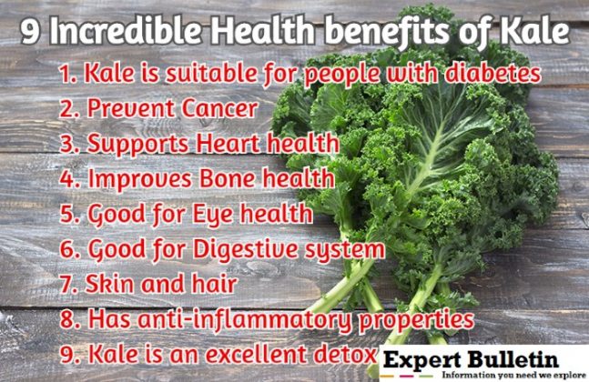 9 Incredible Health benefits of kale